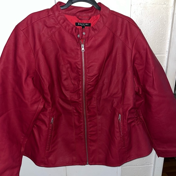 Baccini | Jackets & Coats | Baccini Faux Leather Jacket | Poshmark
